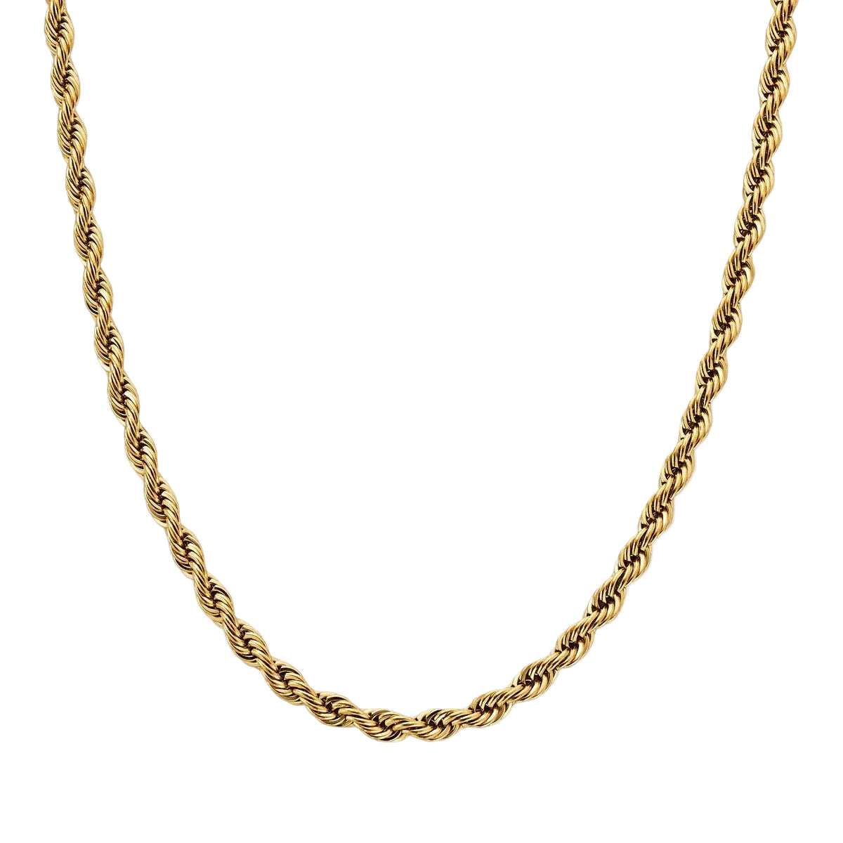 BLYNG 6MM Rope Chain – 18K Gold | Bold Men's Rope Necklace – BLYNG.co.uk